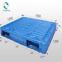 China Versatile Double Deck Plastic Pallet with 1.5T Dynamic Load and 4-Way Entry Type for sale
