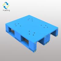 China Versatile Double Deck Plastic Pallet with 1.5T Dynamic Load and 4-Way Entry Type for sale
