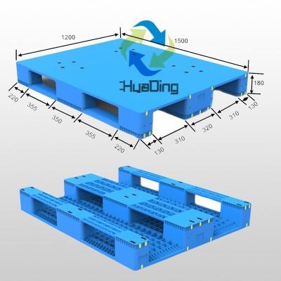 Cina 6 tonnellate di palette di plastica HDPE per carico statico per colore personalizzato in vendita