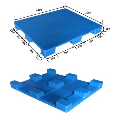China 9ft Light Weight Blue Plastic Pallet Ideal for Customized Color and Warehouse Storage for sale