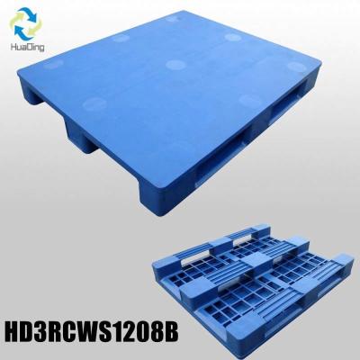 Cina Paletti di plastica modellati a griglia blu a prezzi accessibili con materiale HDPE a facciata singola in vendita