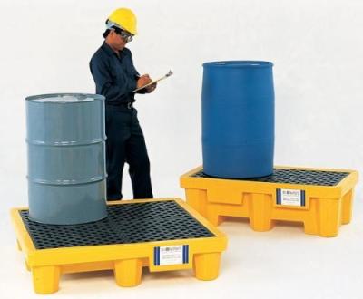 China CE/SGS/ISO9001 gecertificeerd HUADING Heavy Duty Industry Spill Pallet 4-Way Entry Type Te koop