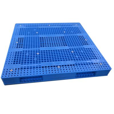 China Omkeerbare dubbelzijdige platte stapelbare plastic pallet grote grootte dynamische belasting 1000 kg Te koop