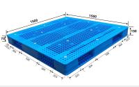 China Reversible Double Face Flat Stacking Plastic Pallet Large Size Dynamic Load 1000kg for sale