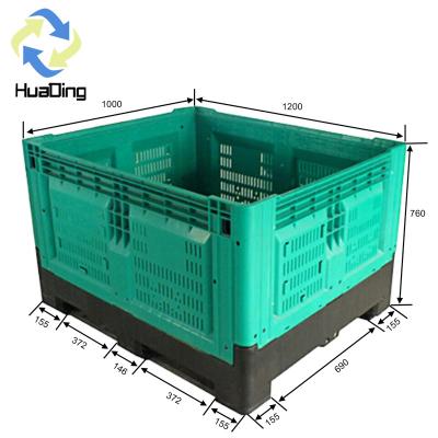 China Inwendige afmetingen 1120x910x610 mm Raster Plastic Palet Box voor de verkoop in landbouw euro Te koop