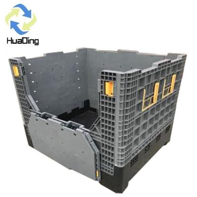 China 1200*1000mm Logistic Heavy Duty Collapsible Pallet Container with 1 Ton 4 Ton Capacity for sale