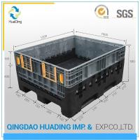 China HDPE Heavy Duty Solid Big Bulk Stackable Closed Industry Plastic Pallet Box for Racking for sale