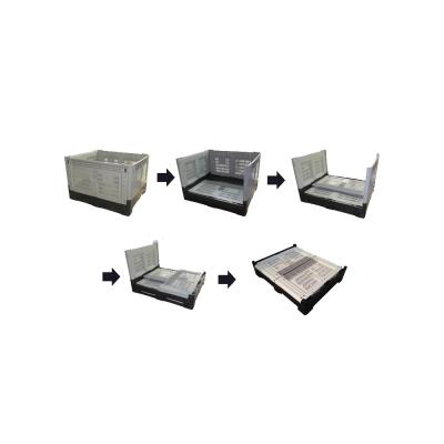 Cina 1120x910x660mm Specifica interna Contenitore di trasporto pieghevole per magazzino in vendita