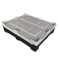 China Large Foldable Plastic Pallet Box Convenient Storage Solution Capacity 100-400kg/layer for sale