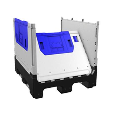 Cina HUADING 1200*1000 contenitori di palette di plastica pieghevole in HDPE per imballaggi di batterie per automobili in vendita