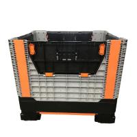 China Stackable Collapsible Plastic Mega Bin Pallet Box HUADING for Easy Transportation for sale