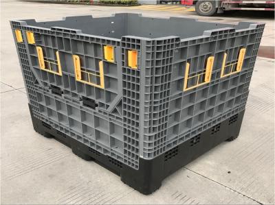 China Capacidad de carga estática de 4000 kg Contenedores plegables de paletas de plástico para y espacio de almacenamiento en venta