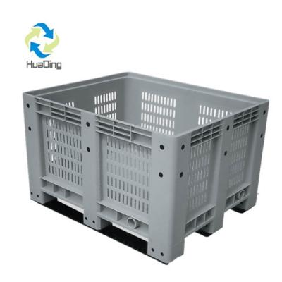 China Op maat gemaakte bestelling HUADING 1000Kgs 5 wielen Transport Landbouwopslag Plastic wiel Palet doos Kooi Te koop