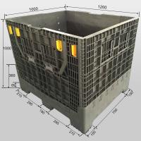 China Dynamic Load 1.2T HUADING Plastic Logistic Collapsible Bin Plastic Pallet Boxes Container for sale