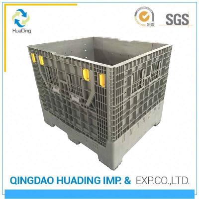 China HUADING Caja de paletas industriales con número de producto HDFPC1210H975A con ruedas y opciones de etiquetado en venta