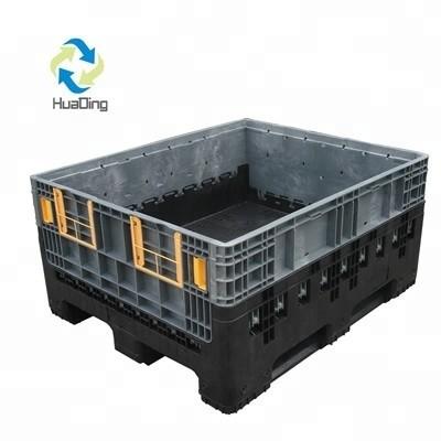 Cina Box pallet a maglia di plastica pieghevole di HUADING Heavy Duty Design 4T carico statico in vendita