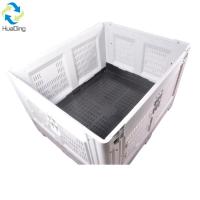 China Logistics Storage Box Euro Size Box Foldable Collapsible Stackable Heavy Duty Plastic for sale