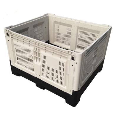 Cina Contenitore pieghevole di pallet in plastica HUADING Nero Grigio Giallo Carico statico 4T in vendita