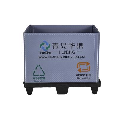 China Customer's Logo Collapsible Gaylord Box for Customizable Automotive Packaging Design for sale