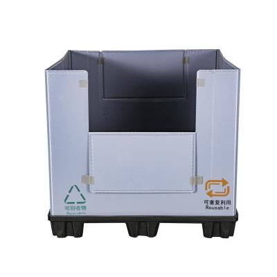 中国 折りたたむ HDPE カスタム ガイルロード ボックス パレット 自動車 バッテリー 梱包 ソリューション 販売のため