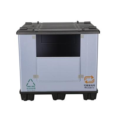 中国 折りたたむ HDPE カスタム ガイルロード ボックス パレット 自動車 バッテリー 梱包 ソリューション 販売のため