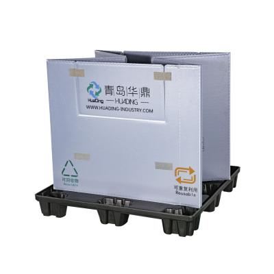 China Industriële groenten Recyclebare PP-armendoos Opvouwbare plastic palletdoos Te koop
