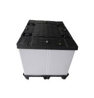 China HDPE Material M Type Folding Customized Automotive Boxes Packaging Plastic Pallet Box for sale