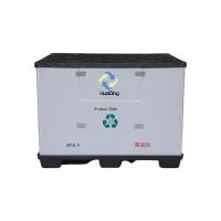 China Customizable Solid HDPE Plastic Collapsible Pallet Pack Box for Auto Parts Heavy Duty for sale