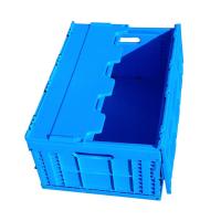 China Customized Stackable Pallet Box Large Plastic Collapsible Warehouse Used Fruit Bins for sale