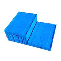 China Customized Stackable Pallet Box Large Plastic Collapsible Warehouse Used Fruit Bins for sale