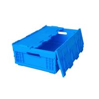 China Customized Stackable Pallet Box Large Plastic Collapsible Warehouse Used Fruit Bins for sale