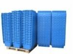 China Auto Parts Storage Made Simple Plastic Nested and Stacked Hinged Container with Lid for sale