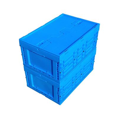 China Versatile Collapsible Plastic Container with Lid 3.2KG Unit Weight Convenient Design for sale
