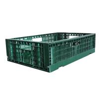 China 600*400*220mm Injection Plastic Vegetable Stackable Food Crate for Vegetables for sale