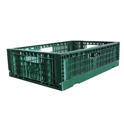 China 600*400*220mm injectieplastic groenten stapelbare voedsel krat voor groenten Te koop
