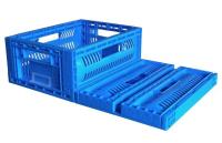 China 600*400*220mm Injection Plastic Vegetable Stackable Food Crate for Vegetables for sale