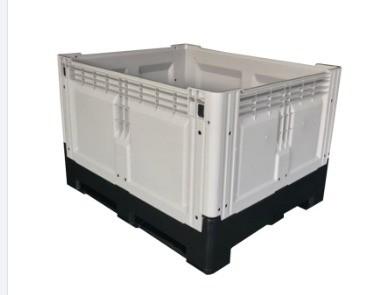 China 1200*1000*810mm zware opvouwbare plastic opslagcontainer voor fruit en auto-onderdelen Te koop