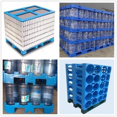 China Clearwater Bottle Pallet 18.9L 1T Dynamic Load Plastic Big Bottle made of PET Material for sale