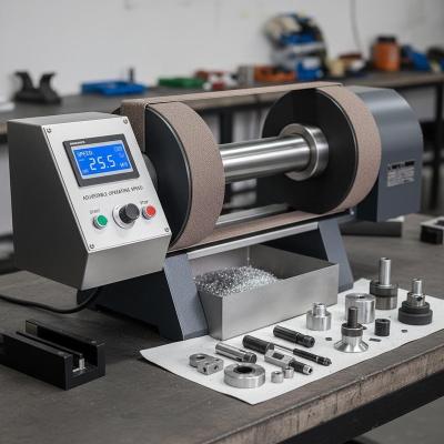 China Adjustable Operating Speed Abrasive Belt Grinder Machine Customized Configuration Ensuring Material Removal and Polishing for sale