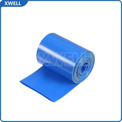 Cina Tubo di riduzione del calore in PVC blu 18650 Protezione della batteria Pellicola di plastica 7-500 mm Isolamento Retardante la fiamma Riduzione del calore Manica in vendita