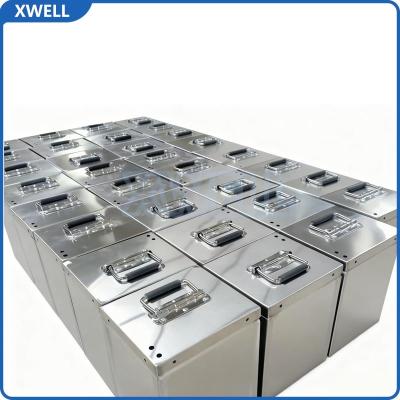 Cina Custodia batteria in acciaio inossidabile IP65 impermeabile, design senza saldatura, per batterie al litio da 6V-72V in vendita