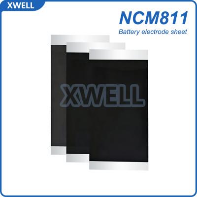 China Ternary NCM811 Cathode Sheet with 8:1:1 Ni-Co-Mn Ratio and 200 mAh/g Gravimetric Capacity Featuring 80% Active Material Proportion for sale