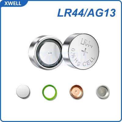 중국 소형 전자 제품용 LR44/AG13 코인 셀 케이스 키트 - 1.5V 알카라인 버튼 배터리 포함 - 직경 11.6mm, 두께 5.4mm 판매용