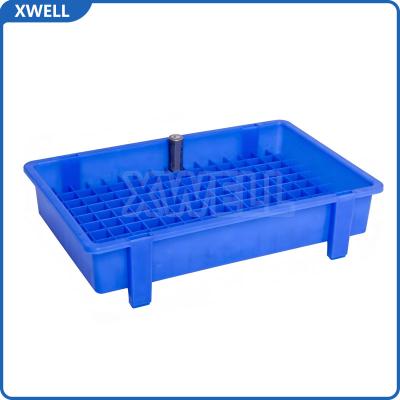 China 18650 / 21700 Battery Storage Box | Lithium Battery Turnover & Organizer Case with Dividers & Stackable Feet for sale