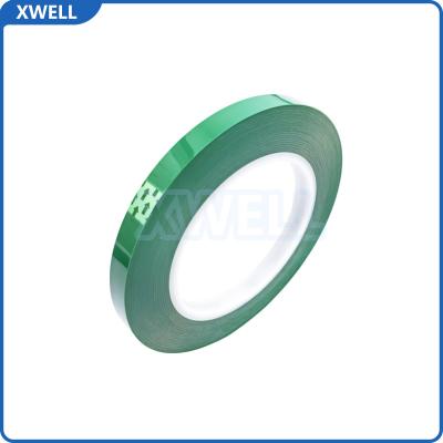 China PET Green Termination Tape, High-Temperature Resistant Green Tape, Insulated Electrolytic Protection and Fixing Tape for Lithium Battery Cells for sale