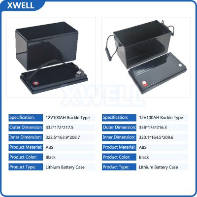 China 12V100Ah/120Ah/150Ah/160Ah/180Ah Waterproof ABS Battery Housing | Shockproof & Portable Battery Enclosure for sale