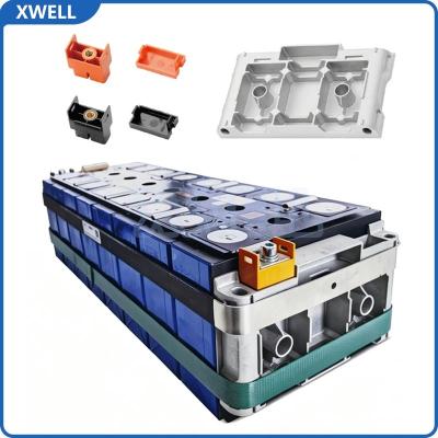 China XWELL 100Ah Energy Storage Battery Module Accessories | Complete End Plate, Terminal & Steel Strap Kit for sale