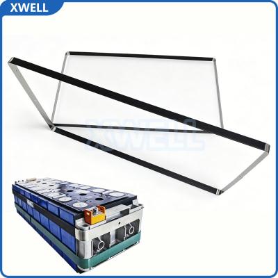 China Heat-Resistant 201 Stainless Steel Prismatic Cell Binding Strip Lithium Battery Pack Compression Strap for sale