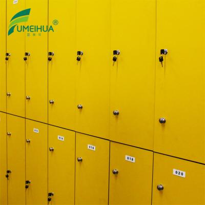 China 2 tiers high pressure laminate Electronic Smart Storage Doors Self Service Laundry Locker for sale