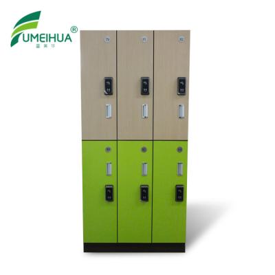 China plain or wood color custom made 2 tier lockers for changing room for sale